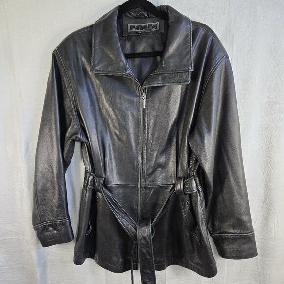 Jlc | Jackets & Coats | Vtg 9s Jlc Womens Black Soft Leather Jacket ...